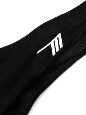 Attico Rubberised-logo Bandeau Bikini