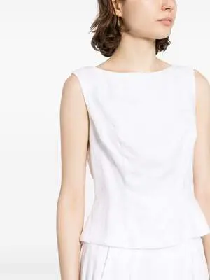 REFORMATION Moya Linen Set - White