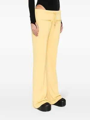 COURREGES Logo-appliqué Wide Trousers