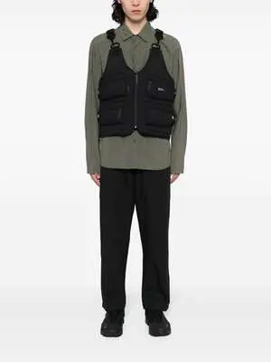 MAKAVELIC Logo Patch Zip-up Vest