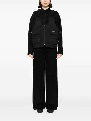 MAKAVELIC Logo Patch Zip-up Vest