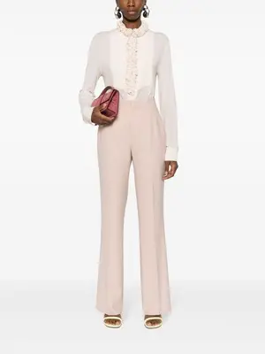 Philosophy Di Lorenzo Serafini Ruffle-detal Semi-sheer Blouse