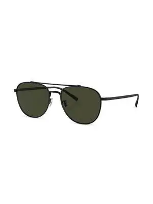 Oliver Spencer Rivetti Pilot-frame Sunglasses - Black