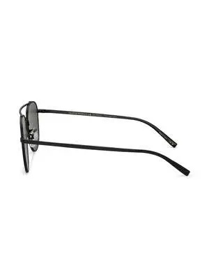 Oliver Spencer Rivetti Pilot-frame Sunglasses - Black