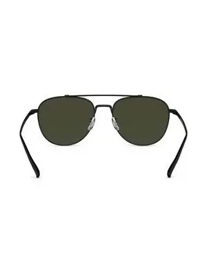 Oliver Spencer Rivetti Pilot-frame Sunglasses - Black