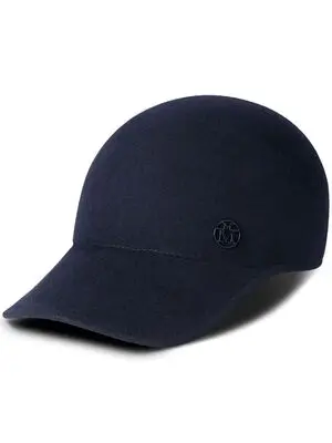 MAISON MICHEL Logo-plaque Cap - Blue