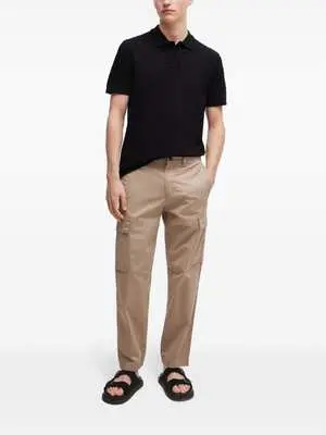 BOSS Logo-print Cotton Polo Shirt