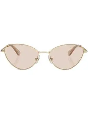 SWAROVSKI Crystal-embellished Cat-eye Sunglasses - Gold