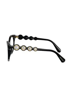 SWAROVSKI Sculpted Arm Square Frame Eyeglasses