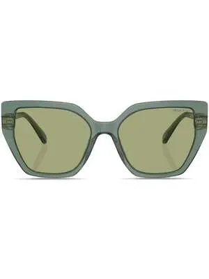 SWAROVSKI Crystal-embellished Cat-eye Sunglasses - Green