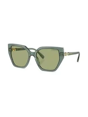 SWAROVSKI Crystal-embellished Cat-eye Sunglasses - Green