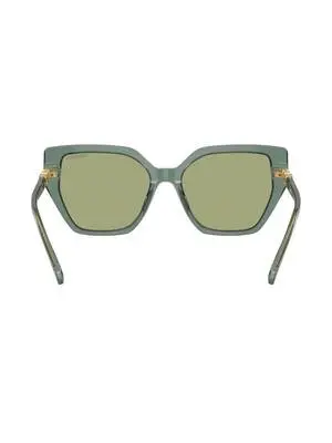 SWAROVSKI Crystal-embellished Cat-eye Sunglasses - Green