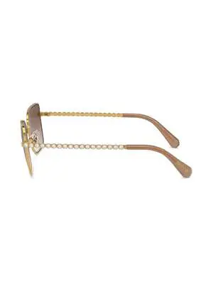 SWAROVSKI Crystal-embellished Sunglasses - Gold