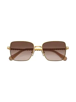 SWAROVSKI Crystal-embellished Sunglasses - Gold