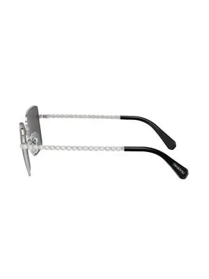 SWAROVSKI Crystal-embellished Sunglasses - Silver