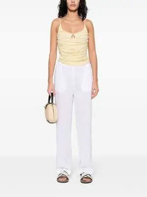 Fabiana Filippi Chambray Tapered Trousers - White