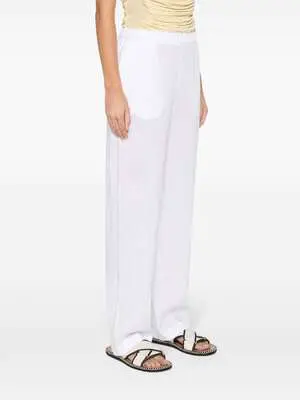 Fabiana Filippi Chambray Tapered Trousers - White
