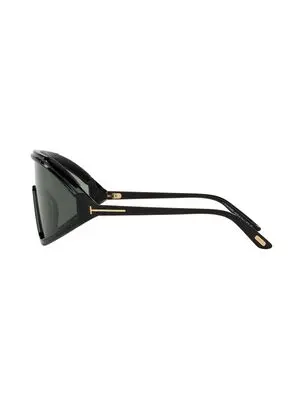 TOM FORD Lorna Shield-frame Sunglasses - Black