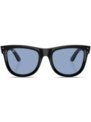 Ray-ban Wayfarer Reverse Round-frame Sunglasses - Black