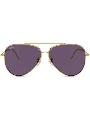 Ray-ban Aviator Reverse Sunglasses - Gold