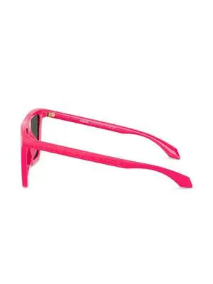 Versace Greca-detail Square-frame Sunglasses - Pink
