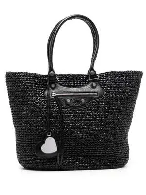 Balenciaga Large Le Cagole Panier Tote Bag - Black