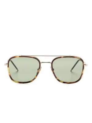 Thom Browne Pilot-frame Sunglasses - Brown