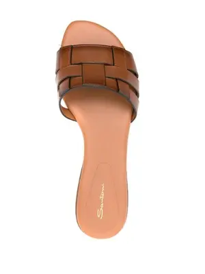 Santoni Open-toe Flat Slides