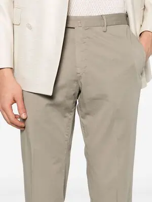 PT TORINO Tapered-leg Cotton-blend Chino Trousers