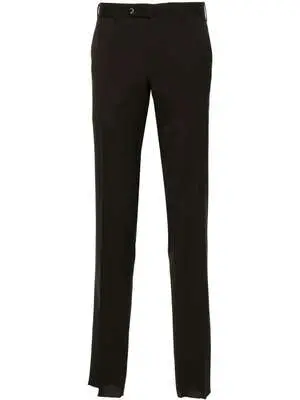 PT TORINO Mid-rise Slim-fit Trousers - Brown
