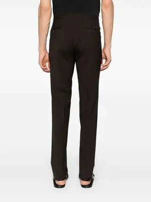 PT TORINO Mid-rise Slim-fit Trousers - Brown