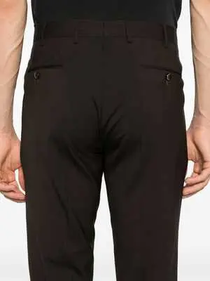 PT TORINO Mid-rise Slim-fit Trousers - Brown