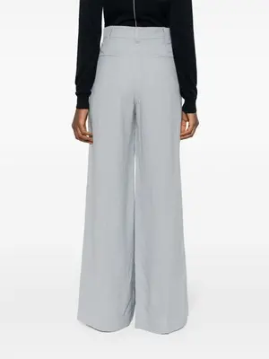 Brunello Cucinelli Powder Pleated Wide Leg Palazzo Pants