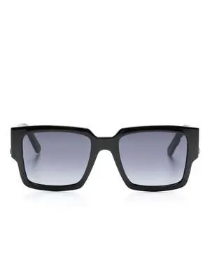 Marc Jacobs Bold Logo Square-frame Sunglasses - Black