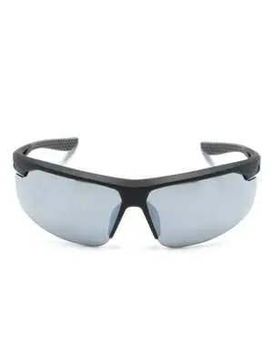 Nike Windtrack Wraparound-frame Sunglasses - Black