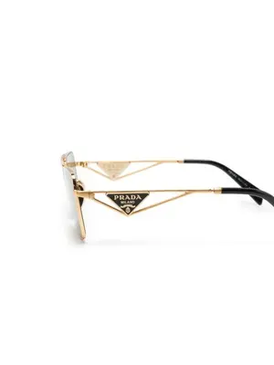 Prada Rectangle Sunglasses With Triangle Logo