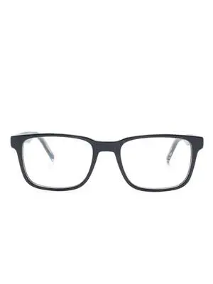 Tommy Hilfiger Rectangle-Frame Glasses Blue