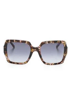 Marc Jacobs J Marc Logo Oversized Sunglasses - Brown