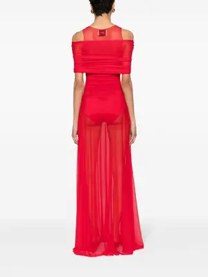 ATU BODY COUTURE Round-neck Maxi Dress - Red