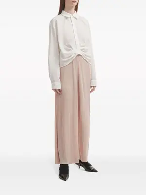 B+AB Gathered Detail Shirt - White