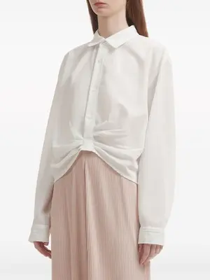 B+AB Gathered Detail Shirt - White