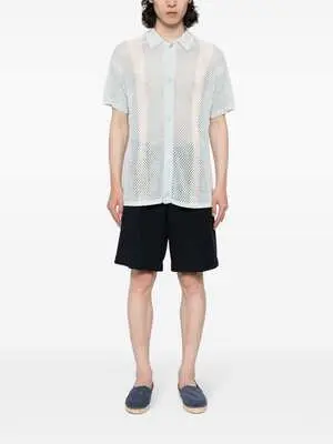 Frescobol Carioca Castillo Crochet-knit Shirt