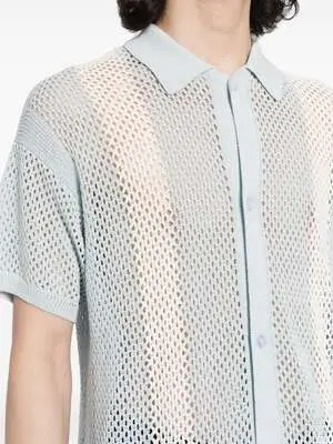 Frescobol Carioca Castillo Crochet-knit Shirt