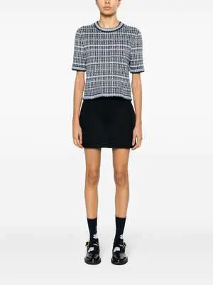 Thom Browne Crew-neck Tweed Top