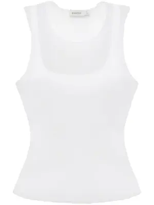 Simkhai Oakley Semi-sheer Tank Top - White