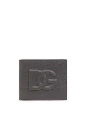 Dolce & Gabbana Logo-embossed Leather Wallet - Grey