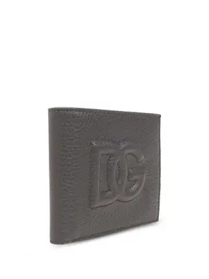 Dolce & Gabbana Logo-embossed Leather Wallet - Grey
