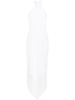 TALLER MARMO Halterneck Maxi Dress - White