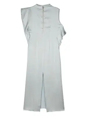 Fendi Ruffle-detail Satin Midi Dress