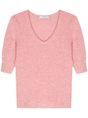 Dorothee Schumacher Brushed Fisherman's-knit Top - Pink